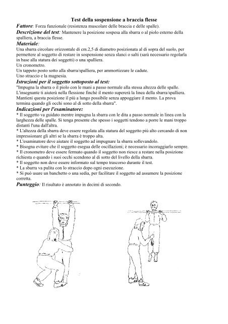 Test EUROFIT - Ufficio Educazione Fisica - Pavia