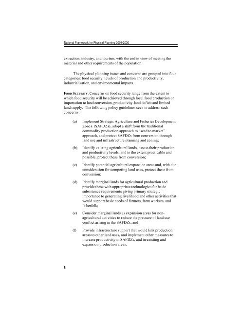 National Framework for Ph