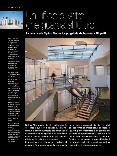 Un ufficio di vetro che guarda al futuro - Digitax Automotive Electronics