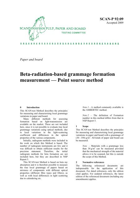 Beta-radiation-based grammage formation measurement ... - PFI