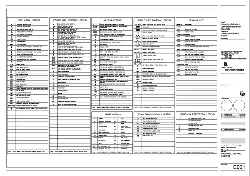 fire alarm legend power and systems legend lighting legend single ...