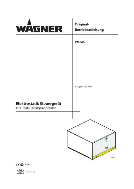 VM 500 - WAGNER Elektrostatik