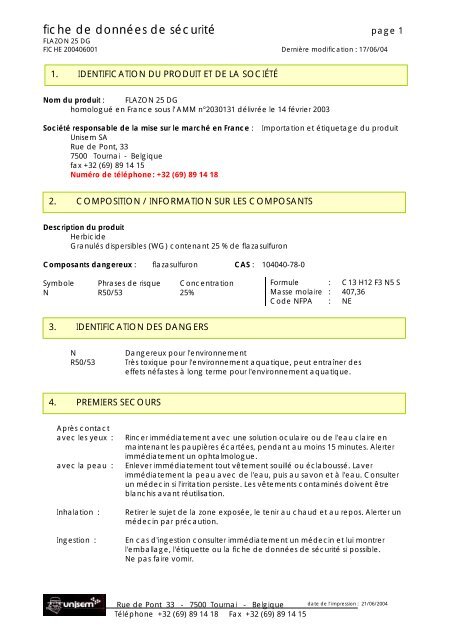 Flazon 25 DG - deniaud sarl