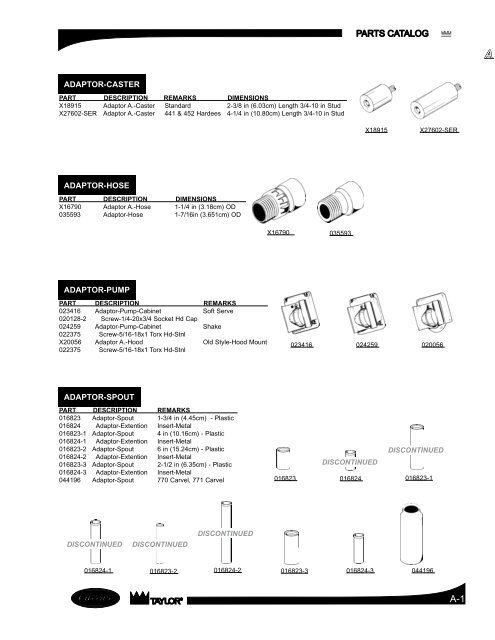 PARTS CATALOG