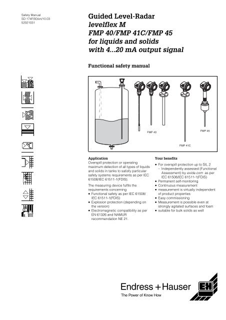 FMP 40, FMP 41C, FMP 45 - Endress+Hauser