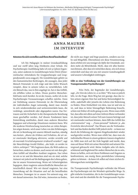 anna maurer im interview