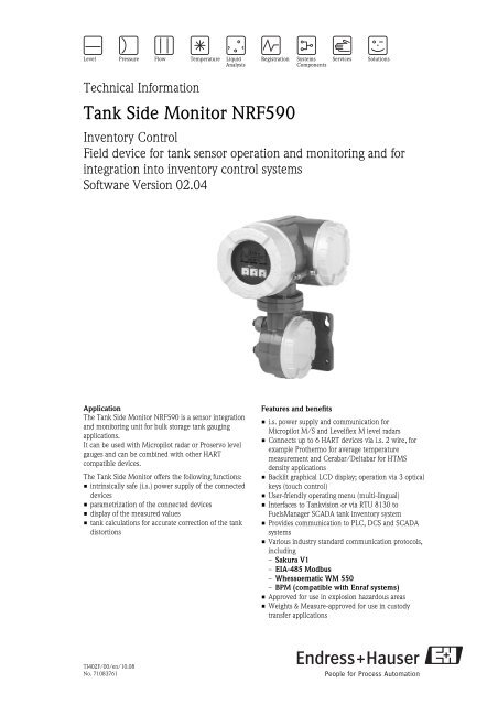 Tank Side Monitor NRF590