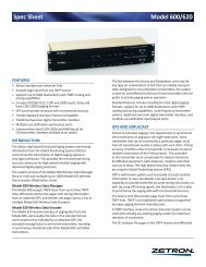 Acom EVO Console System Spec Sheet - Zetron