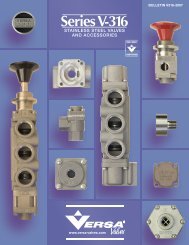 SERIES V & T VALVES AIR VALVES FOR ... - Versa Valves