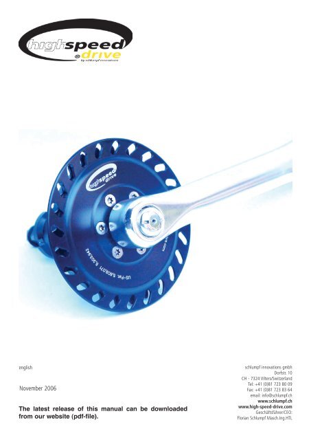 high-speed-drive - Schlumpf