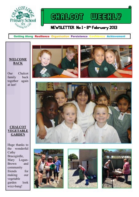 Chalcot Weekly No 1, 2013 - Chalcot Lodge Primary School