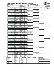 Reading a Platform Tennis Draw Sheet