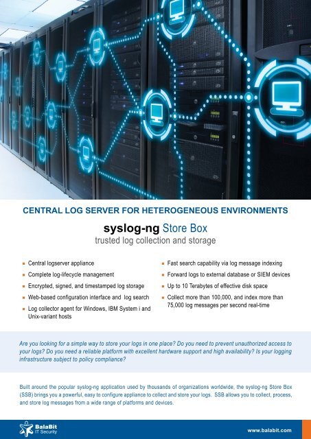 syslog-ng Store Box - BalaBit