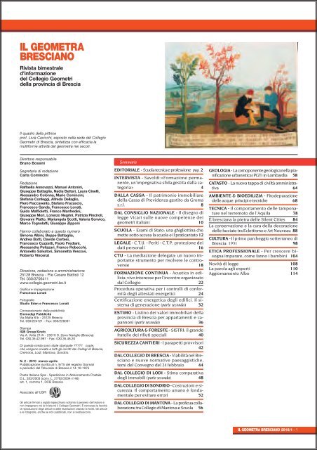 il geometra bresciano - Collegio dei Geometri della Provincia di ...