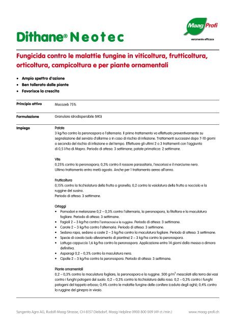 Dithane® Neotec - Maag Profi