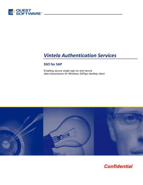 Authentication Services 3.5.2 SSO for SAP - Quest Software