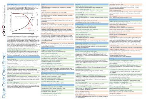 Clean Code Cheat Sheet