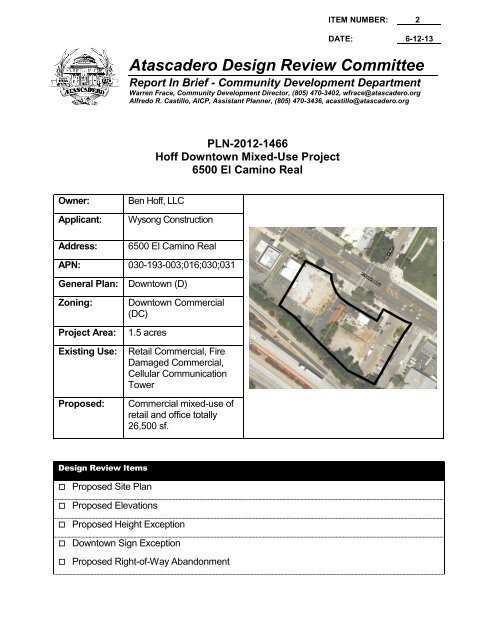 Atascadero Design Review Committee