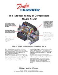 Danfoss Turbocor Compressors Solutions for the Hospitality Industry
