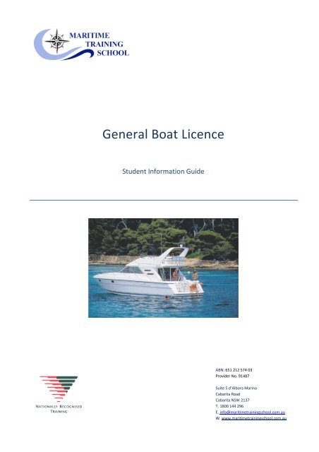 General Boat Licence - Maritime Training School