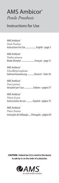 AMS Ambicor® - AMS Labeling Reference Library