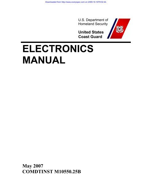 ELECTRONICS MANUAL - Ik4hdq.net