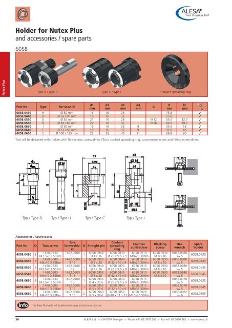 Nutex Plus carbide, stand