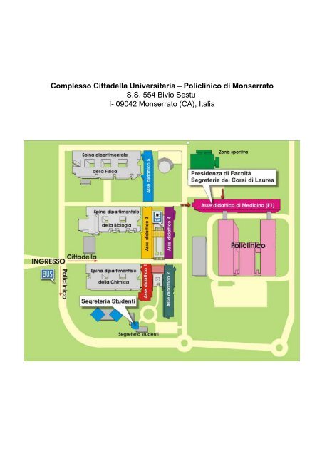 Cittadella Universitaria Monserrato Cagliari Map Earth Surface