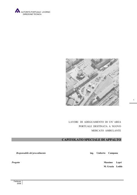 CAPITOLATO SPECIALE DI APPALTO - Porto di Livorno