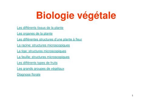 Biologie végétale