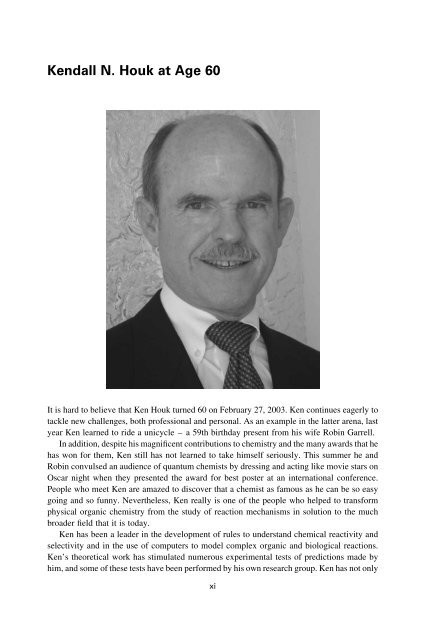 Kendall N. Houk at Age 60