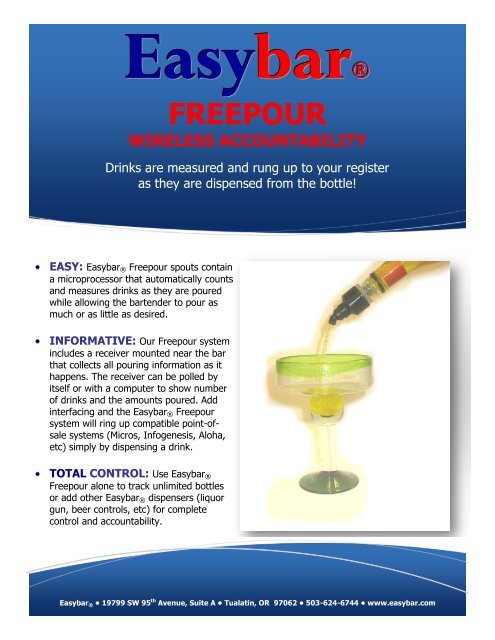 FREEPOUR - Easybar Beverage Management Systems