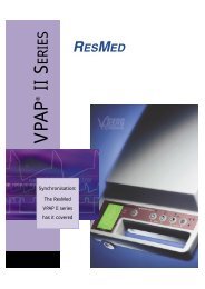 Sullivan V Clinical Manual (PDF) - Cpap Discount Store