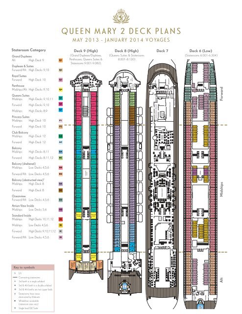 QUEEN MARY 2 DECK PLANS M