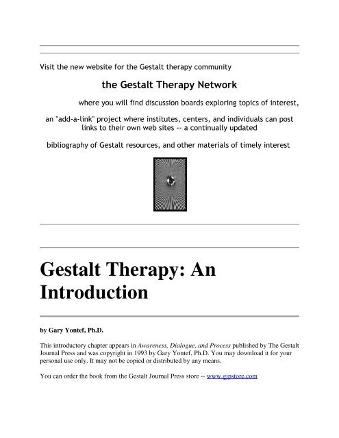 Gestalt Therapy Comics