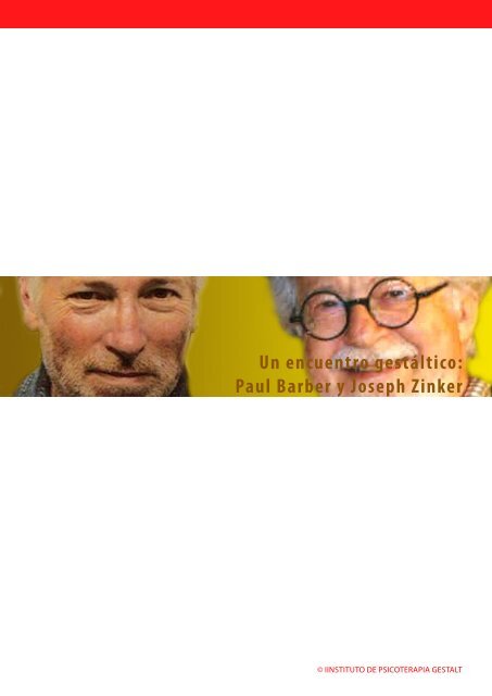Paul Barber y Joseph Zinker - Instituto de Psicoterapia Gestalt