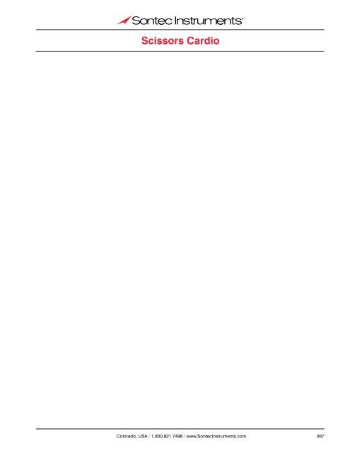 Scissors Cardio - Sontec Instruments