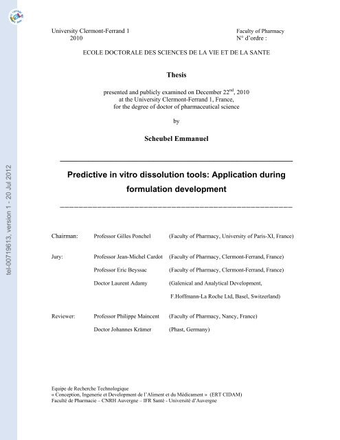 Predictive In Vitro Dissolution Tools Application During Formulation