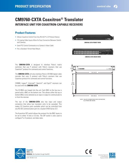 CM9760-CXTA Coaxitron® Translator