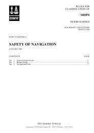 Ship/Hslc rules Pt.4 Ch.8 - Electrical Installations - DNV Exchange