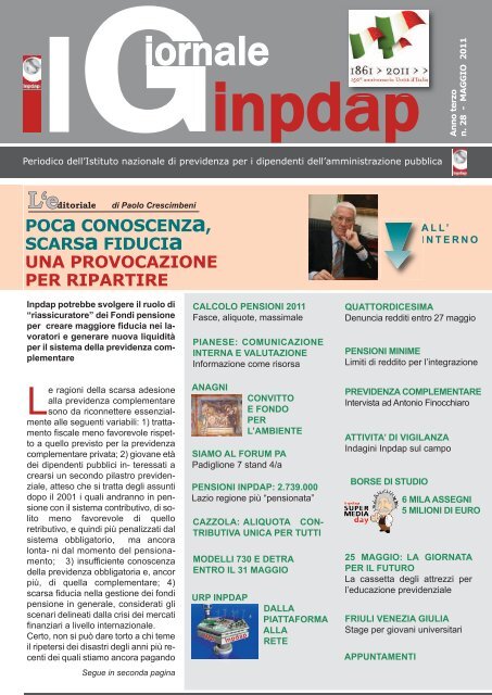 Maggio 2011 - Inpdap