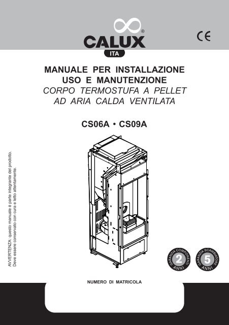 Manuale d'uso, installazione e manutenzione - Calux