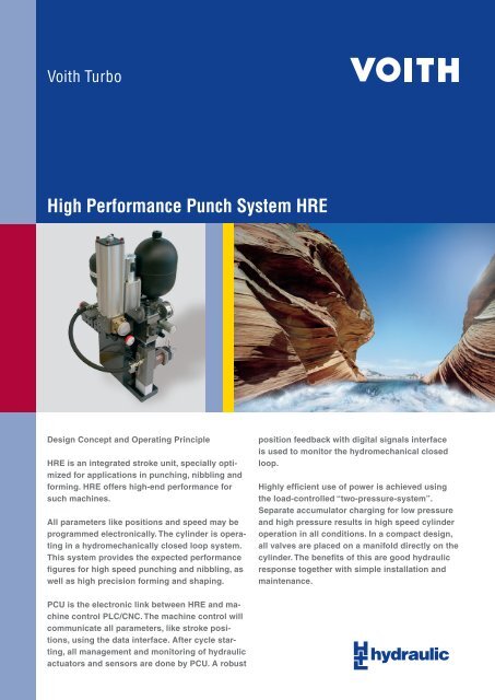 High Performance Punch System HRE - Voith Turbo