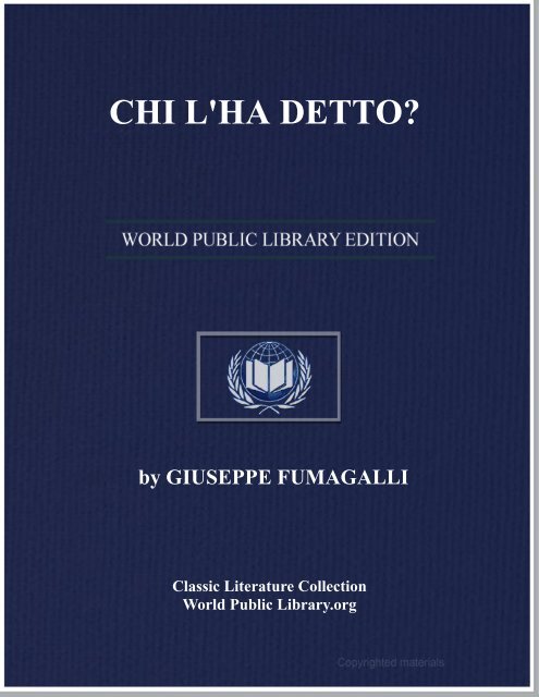 CHI L'HA DETTO? - World eBook Library