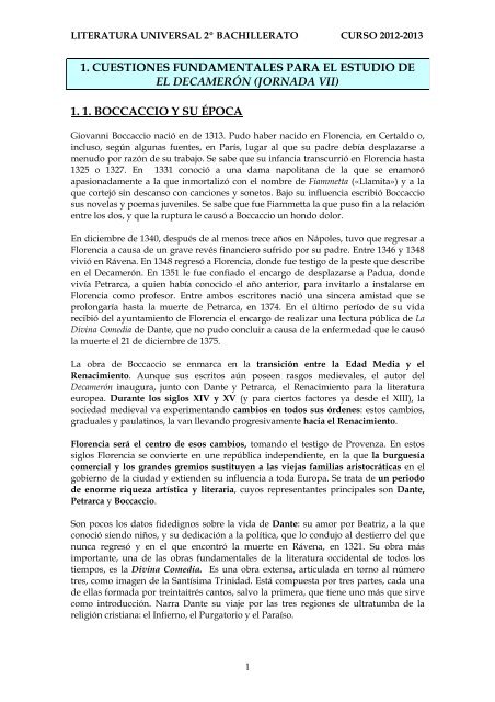 Diferencias Entre La Divina Comedia Y El Decameron Flash Sales ...