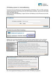 Leitfaden zum VR-NetKey (Internet-Banking) - Volksbank Alzey-Worms eG