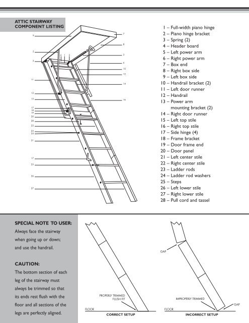 Print CII 0106 002-Install Ins#308C64 - INDUSTRIAL LADDER