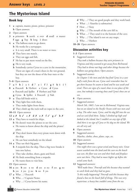 The Mysterious Island - English Center