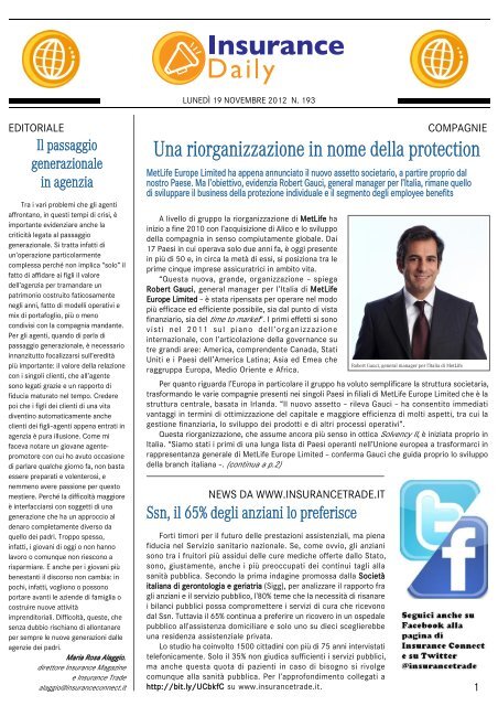 Riorganizzazione e strategia per l' Italia: intervista a Robert Gauci