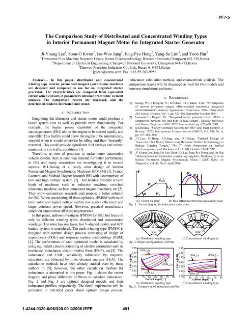 The Comparison Study of Distributed and Concentrated Winding ...